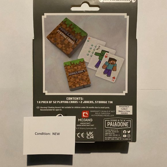 Toys | Minecraft Playing Cards With Storage Tin | Poshmark